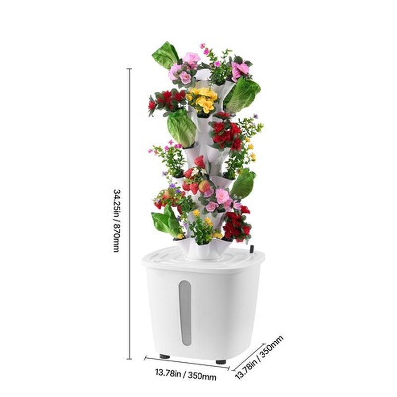 Hydroponic Growing System 30 Pods Indoor Smart Hydroponic Tower Garden